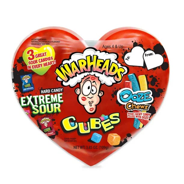 WARHEADS Valentine's Day Sour Scrambler Heart 3.85oz. | ShelHealth