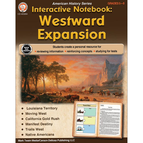 Westward Expansion Book Gr 5-8 Interactive Notebook (Pack of 6 ...