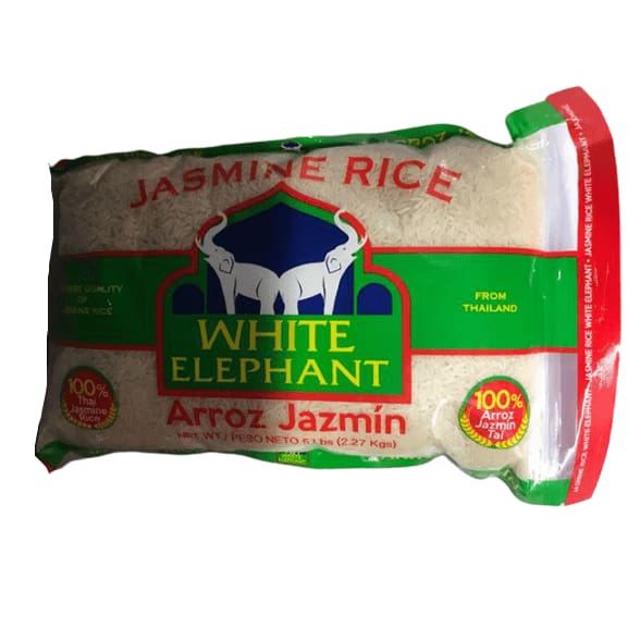 White Elephant Jasmine Rice, Arroz Jazmin, 5 Lbs. | ShelHealth