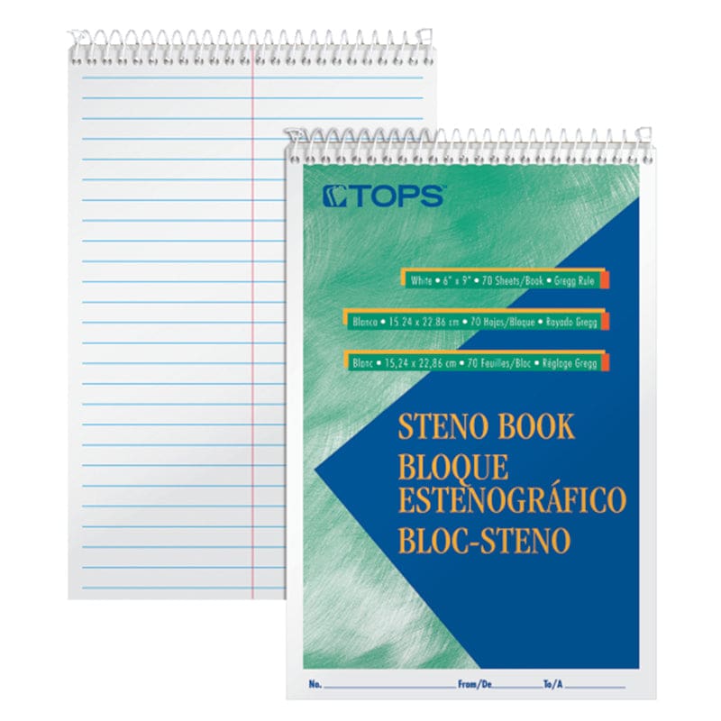 White Steno Notebook 80 Shts (Pack of 10) | ShelHealth