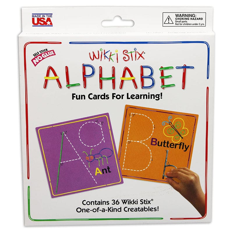 Wikki Stix Alphabet Cards (Pack of 2) | ShelHealth