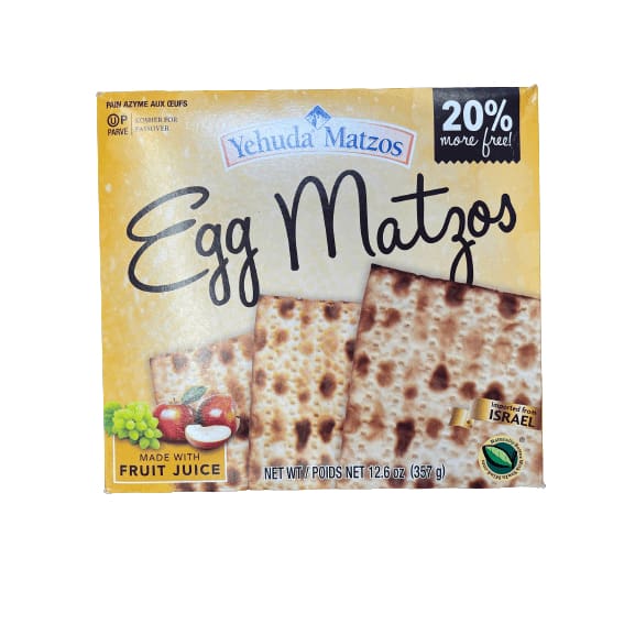 Yehuda Kosher for Passover Egg Matzos, 10.5 Oz | ShelHealth