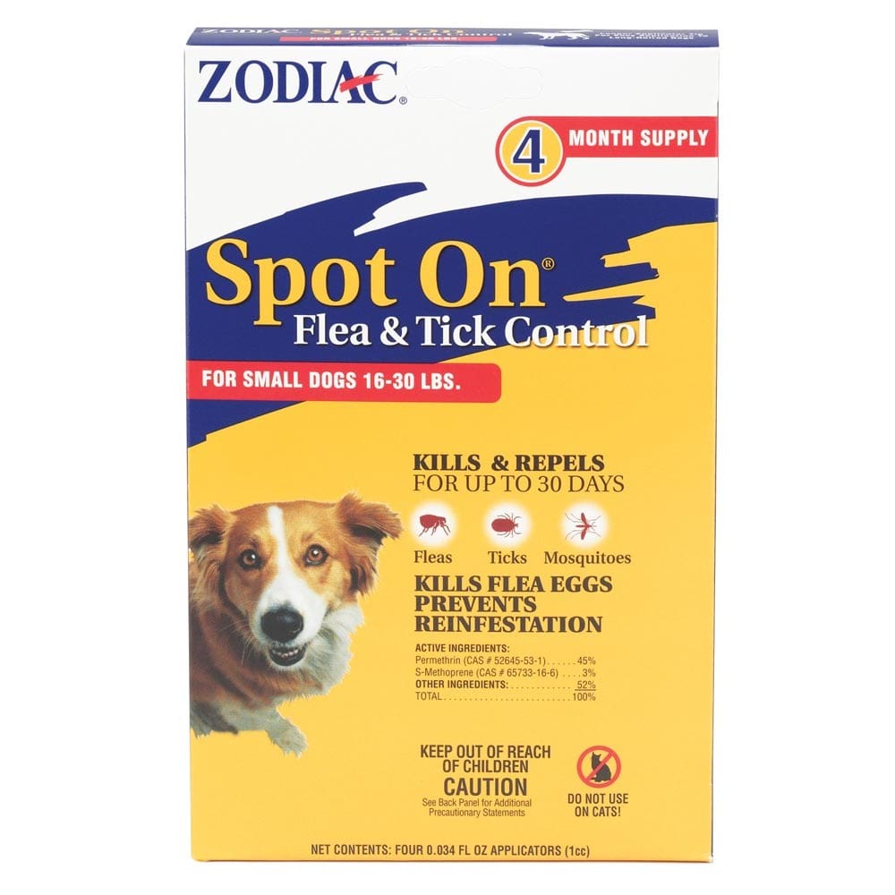 Zodiac Spot On Flea & Tick Control For Dogs | ShelHealth