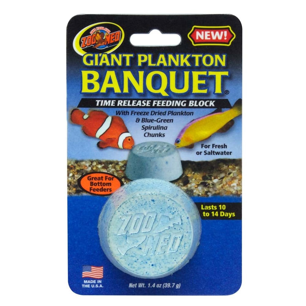 Zoo Med Plankton Banquet Fish Feeding Block 1.4 oz Giant | ShelHealth
