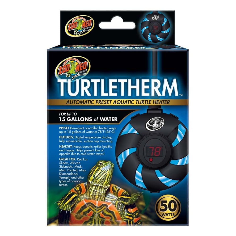 Zoo Med Turtletherm Automatic Preset Aquatic Turtle Heater 50 Watts ...