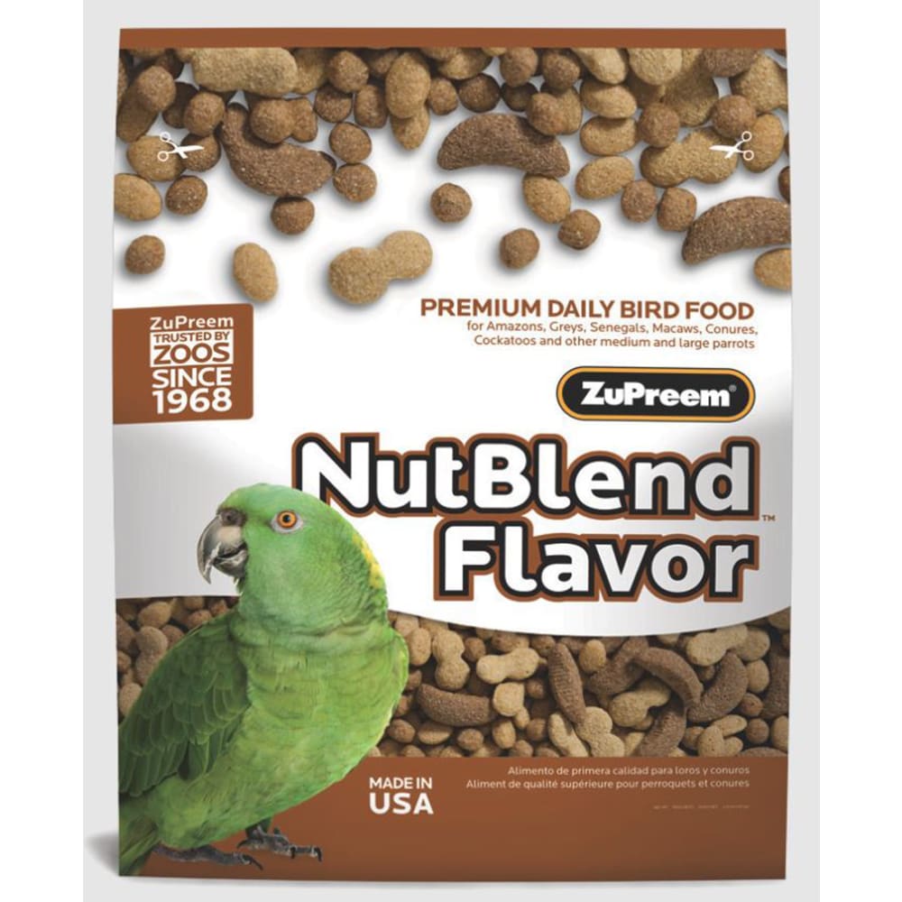 ZuPreem NutBlend with Natural Nut Flavor Pelleted Bird Food for Parrots ...