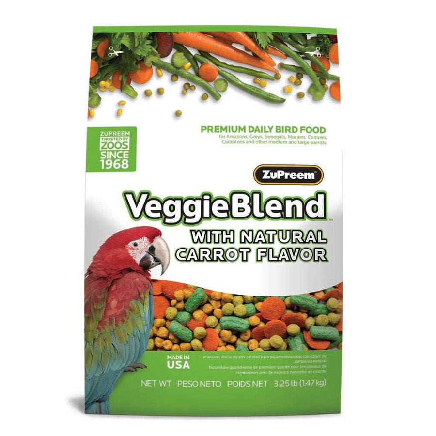 ZuPreem VeggieBlend with Natural Flavor Pelleted Bird Food for Parrots ...