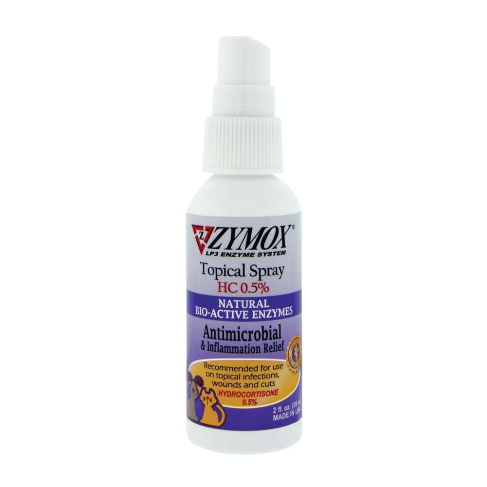 Zymox Topical Spray 0.5% Hydrocortisone 2 fl. oz | ShelHealth
